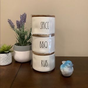 Rae Dunn | Kitchen | Rae Dunn Stacking Bbq Canisters Rub Bbq Spice ...